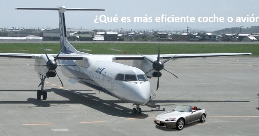 ¿Qué es energéticamente más eficiente, un avión o un coche?