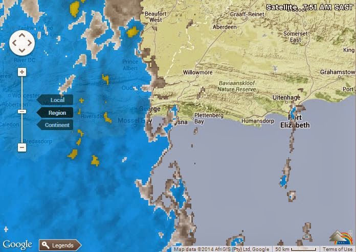 Mossel Bay Weather Observation, South Africa : UPDATE: Heavy rain ...