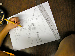 Zilker Elementary Art Class: 5th Grade Perspective Drawings