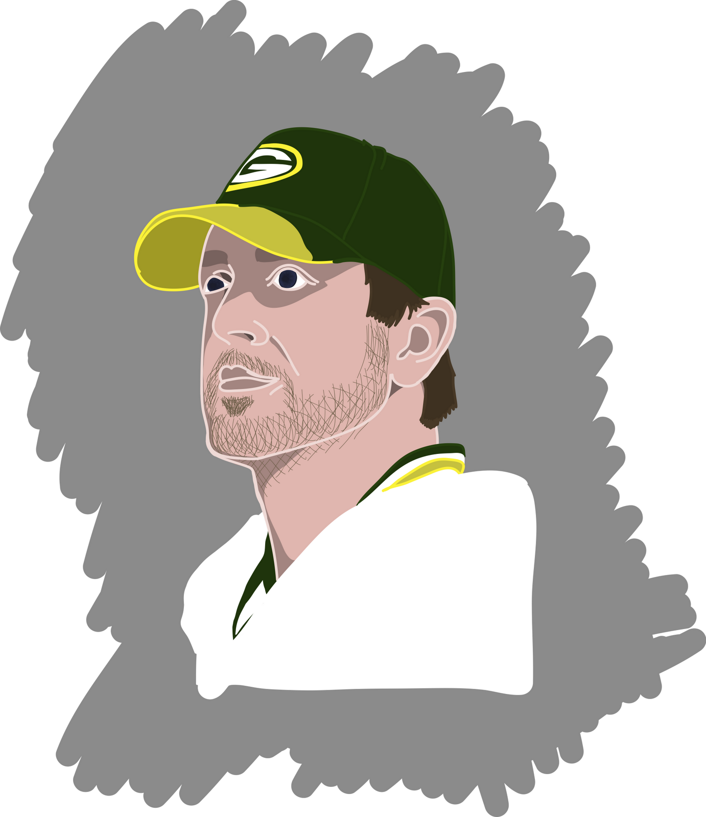 Thad's iPad Art: Aaron Rodgers