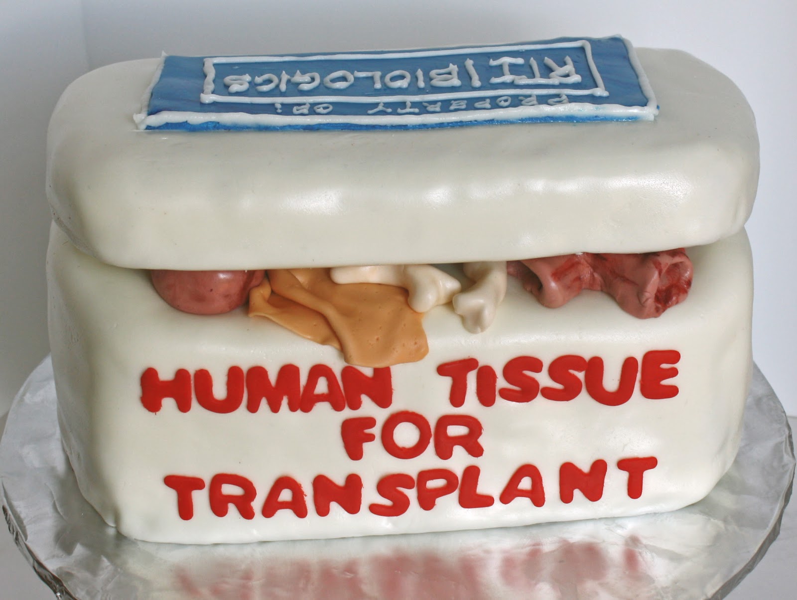 SAB Cakes!: New Job Human Tissue Transplant Cake
