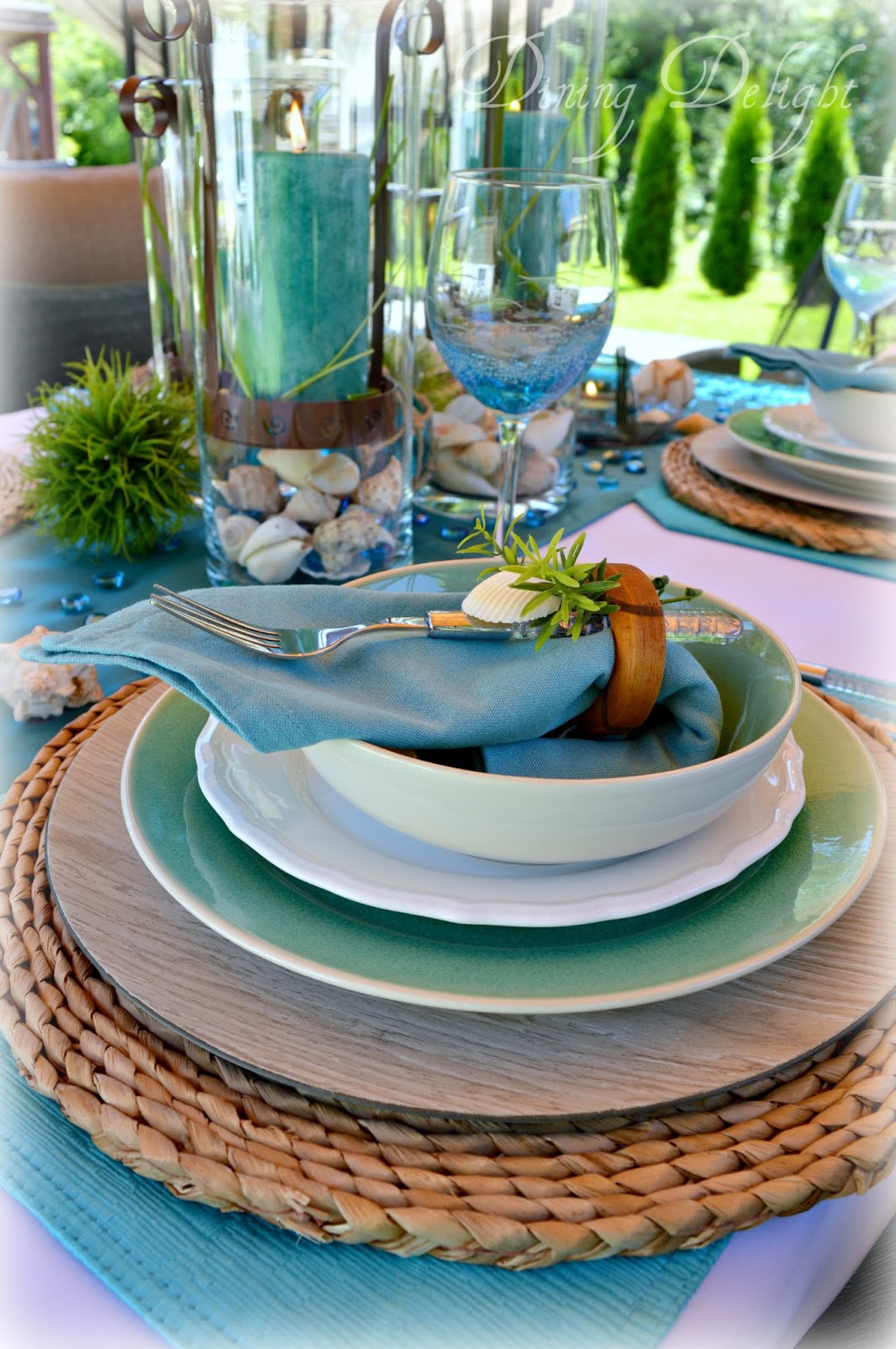 Dining Delight: Beach Tablescape in the Cabana