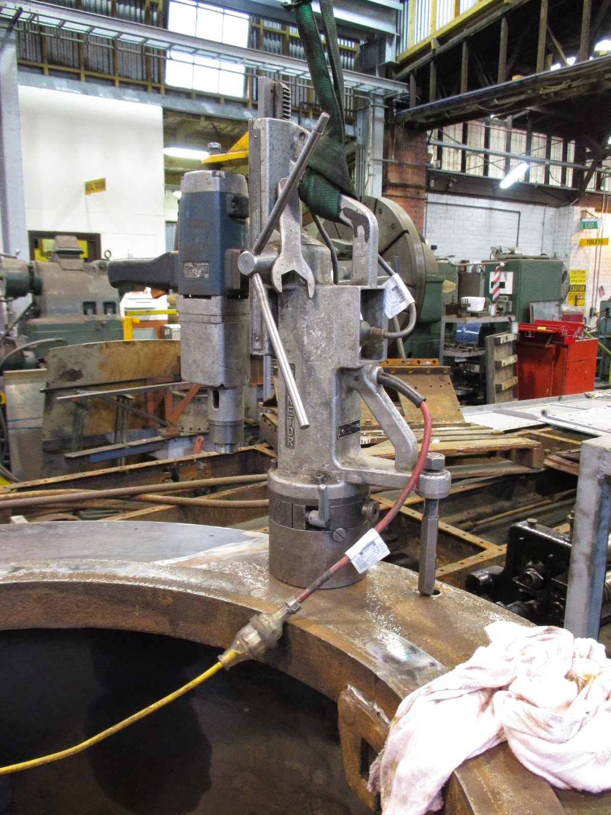 NG/G16 Boiler Cradle Progress - Puffing Billy Railway