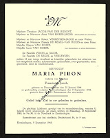 Historische weetjes: Maria Piron 1844-1948, de 104-jarige van Erembodegem