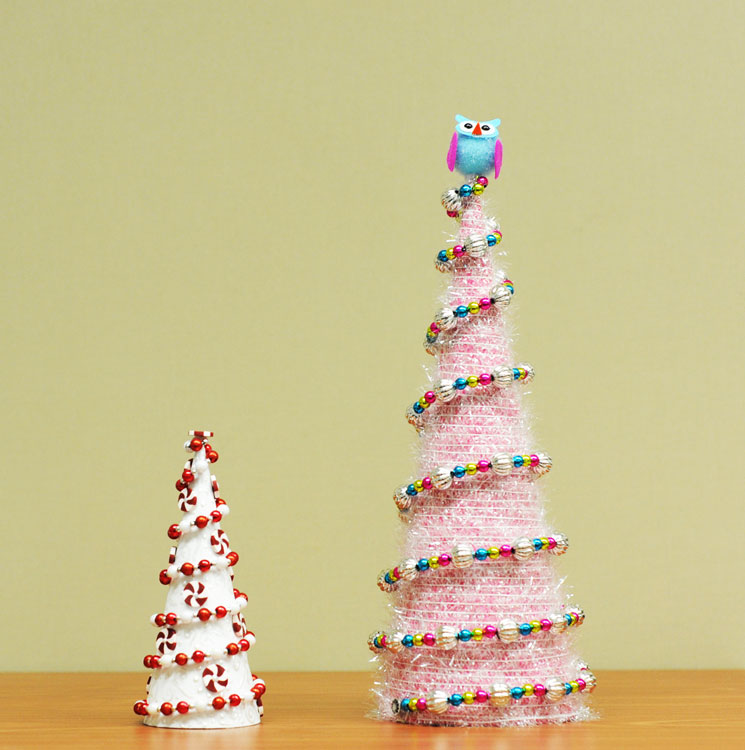 Ben Franklin Crafts and Frame Shop: Beaded Cone Trees