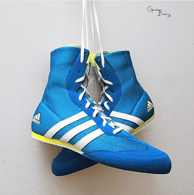 Geezers Boxing: ADIDAS BOX HOG 2's - SHOCK BLUE **NEW**