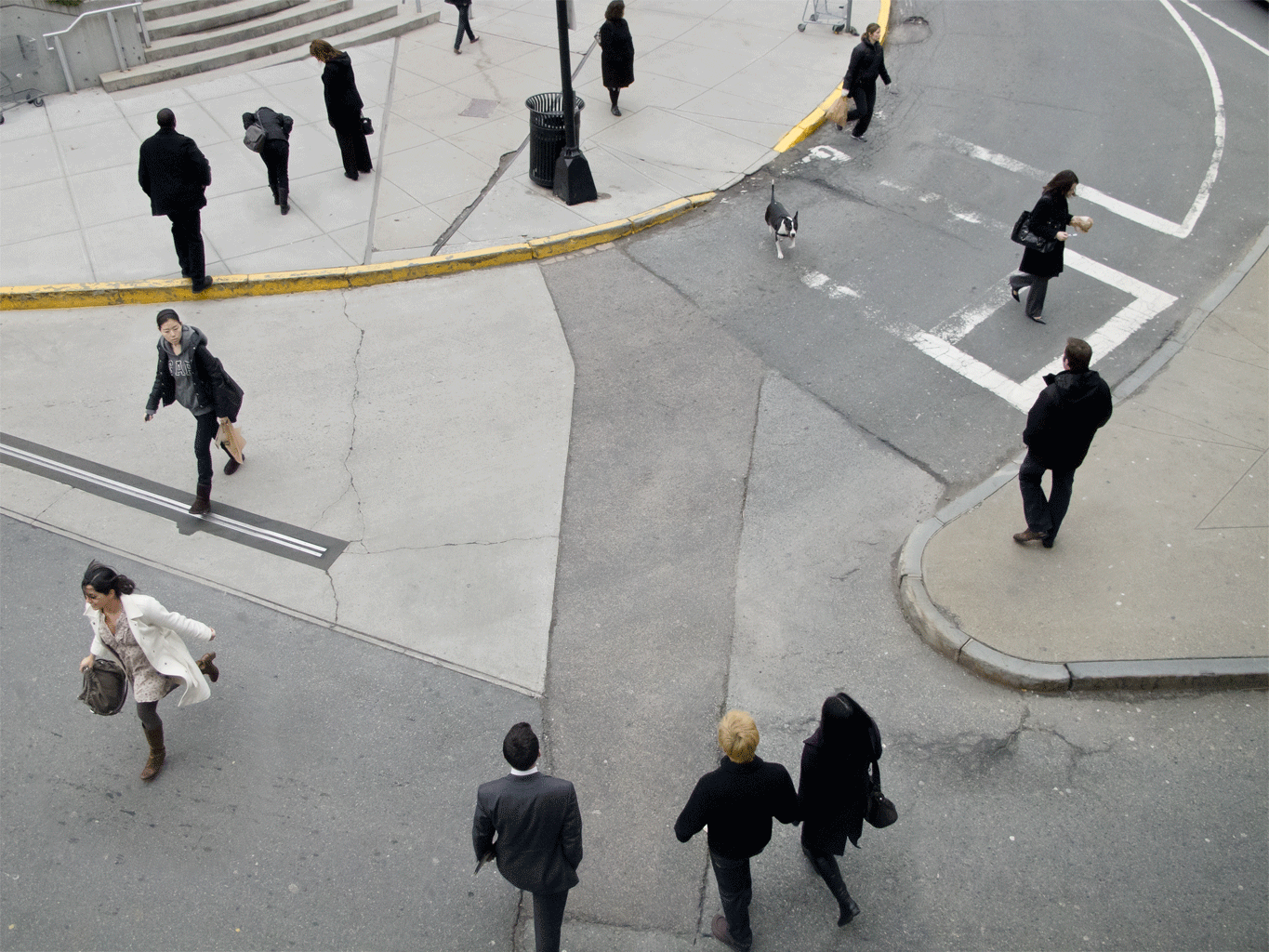 pelle cass, photographs: Gif of Prudential Footbridge