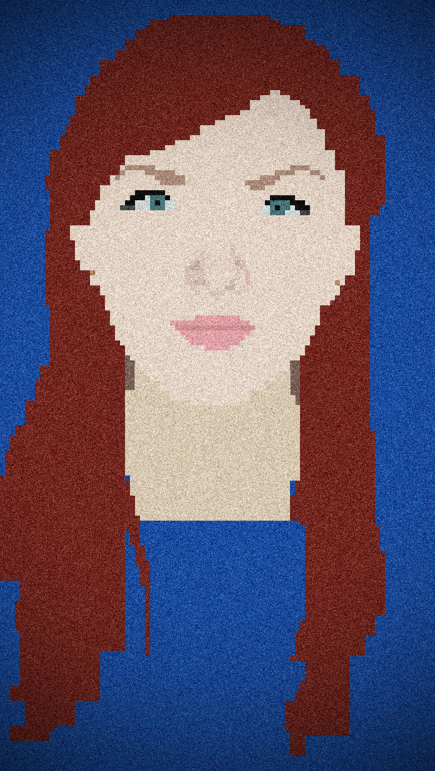 rop dig photography: self portrait, pixel art