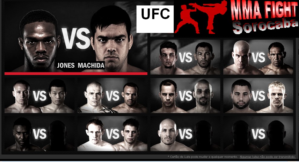 MMA Fight Sorocaba: UFC 140 Card Completo, Jones vs Machida dia 10/12