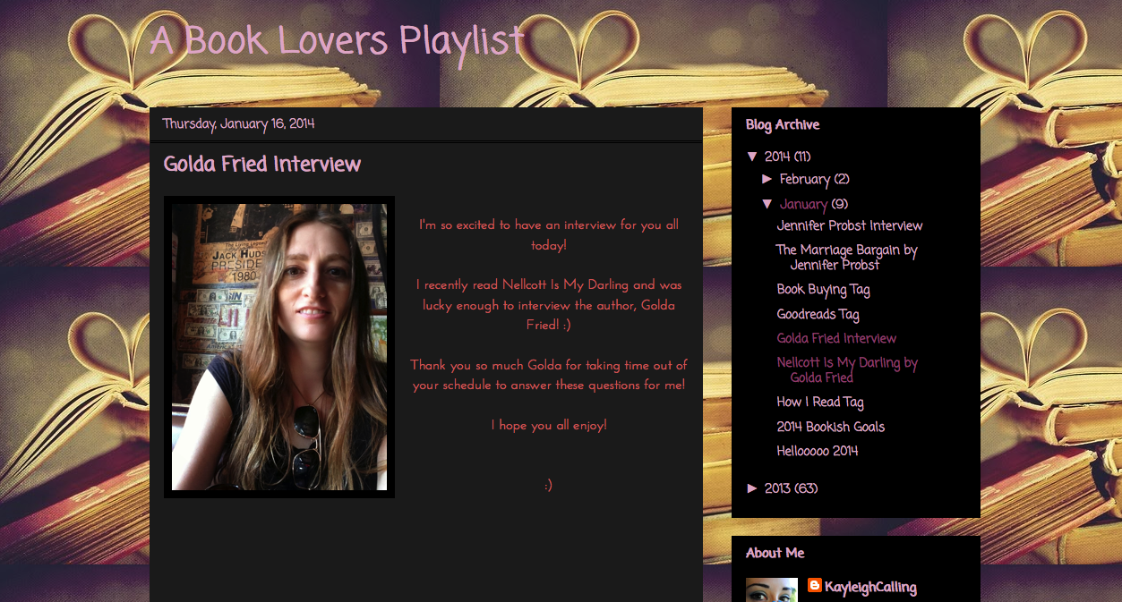 Golda Fried (Author of Nellcott Is My Darling)