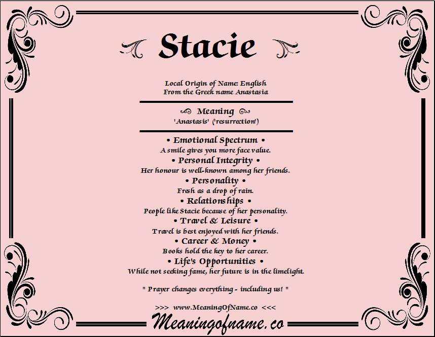 Stacy Meaning