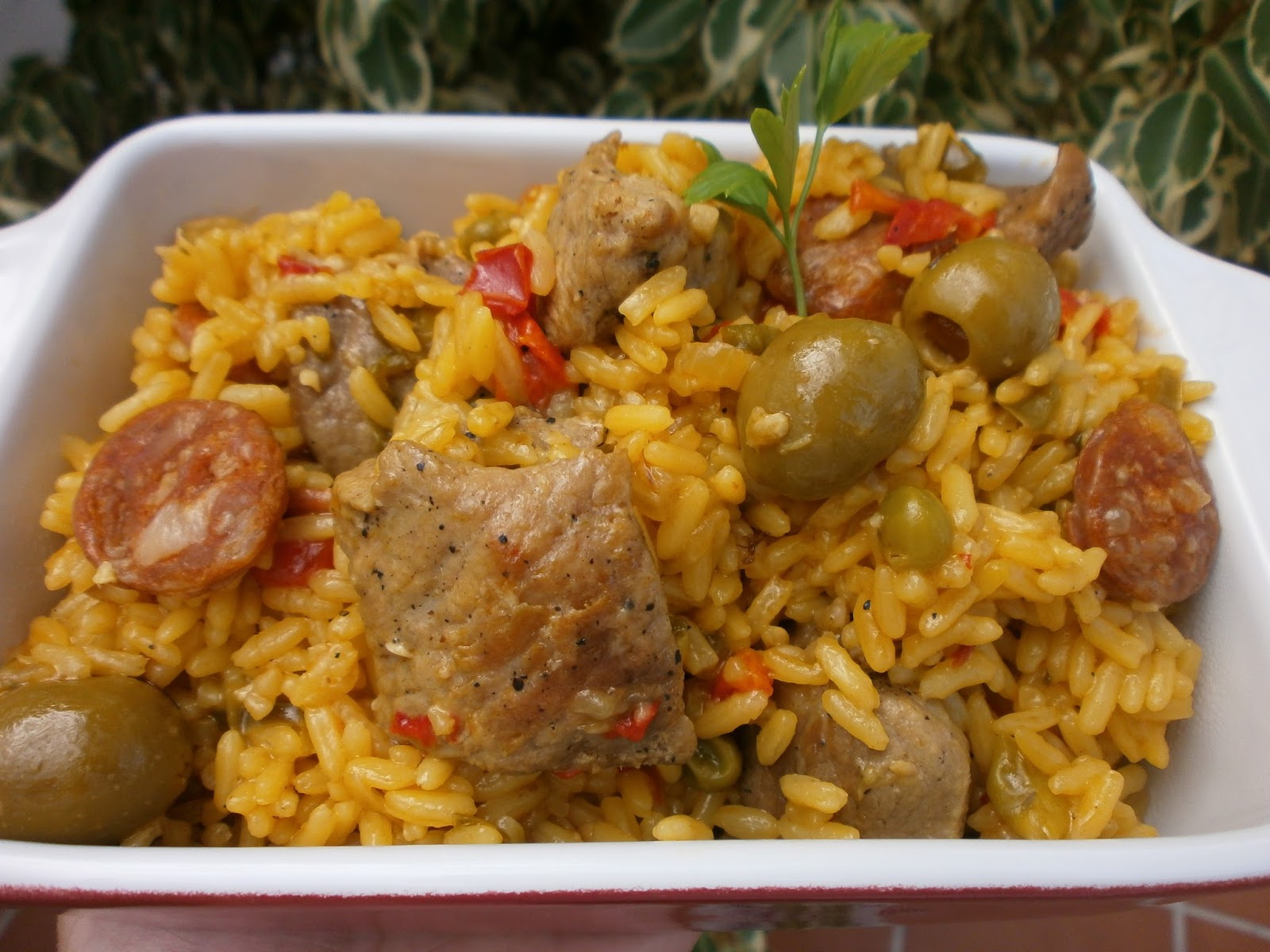 Luzmary y sus recetas caseras: ARROZ CON SOLOMILLO DE CERDO EN OLLA GM