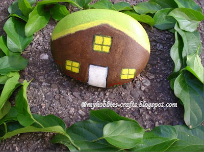 My Hobbies and Crafts: Rock House ~ Rock Painting