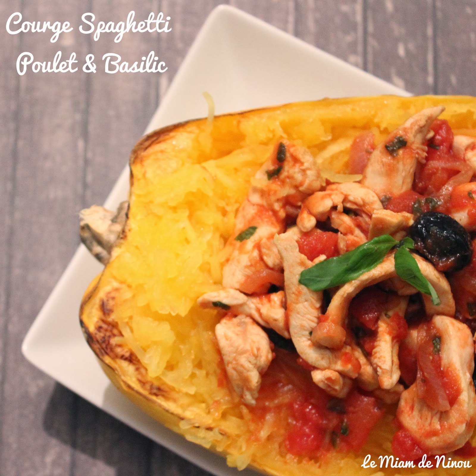 Courge Spaghetti Poulet & Basilic