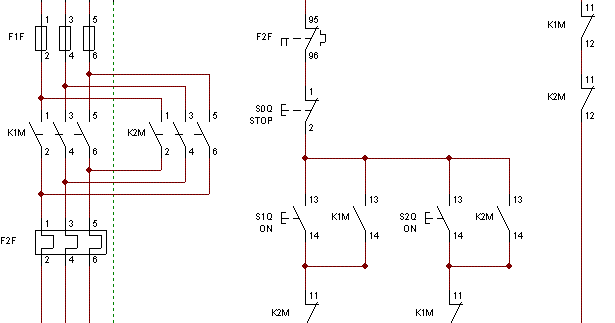 Electricidad Sencilla: Inversor de giro (Motor trifasico)