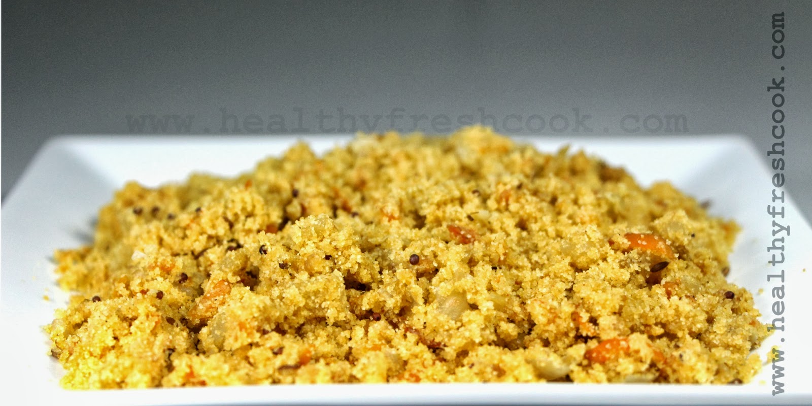 Healthy Fresh Cook: Vegetable Semolina Upma / Rava Upma