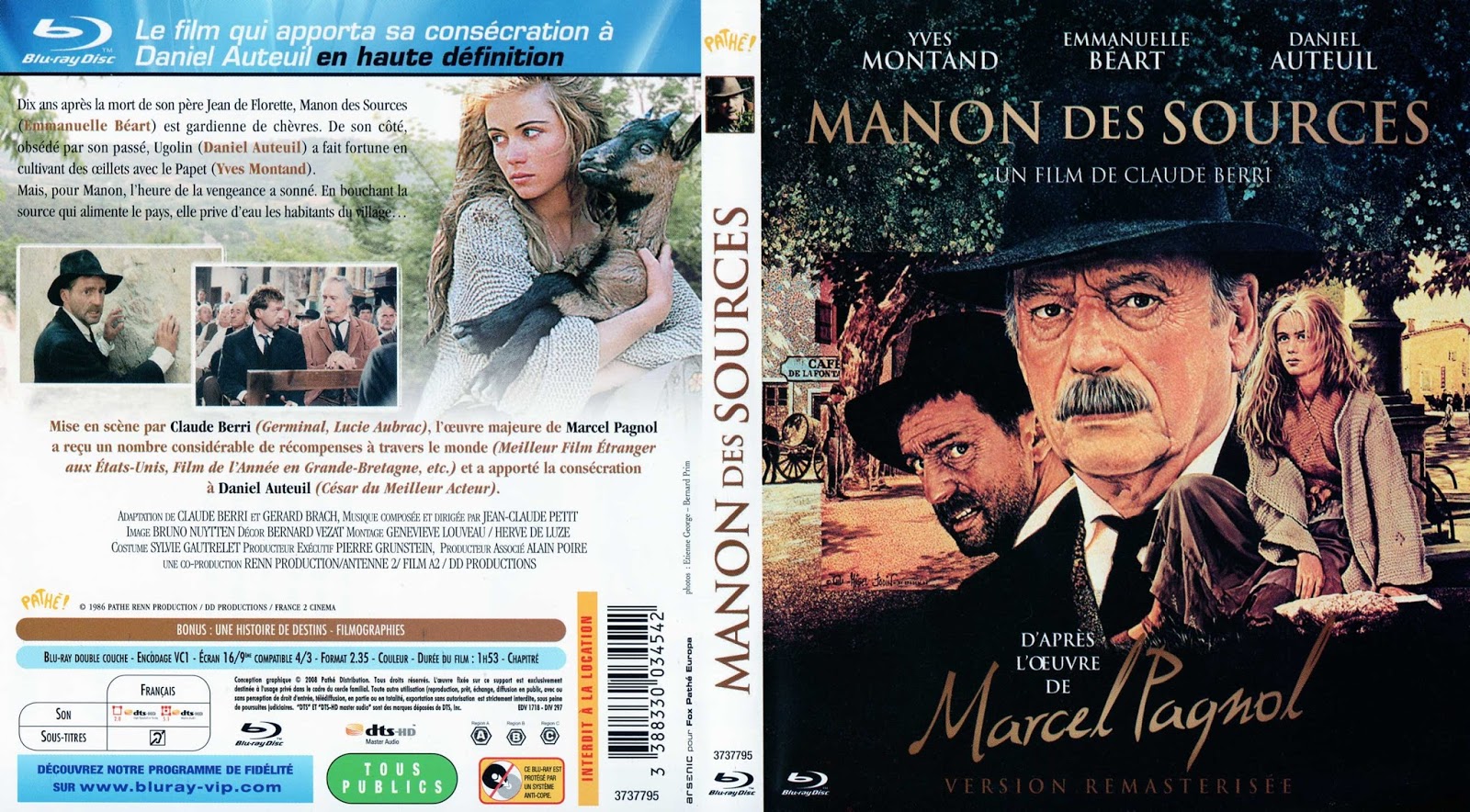 BLU-RAY JAQUETTES BLU-RAY: Manon des sources