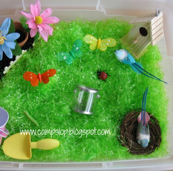 Camp Slop: Spring Sensory Bin