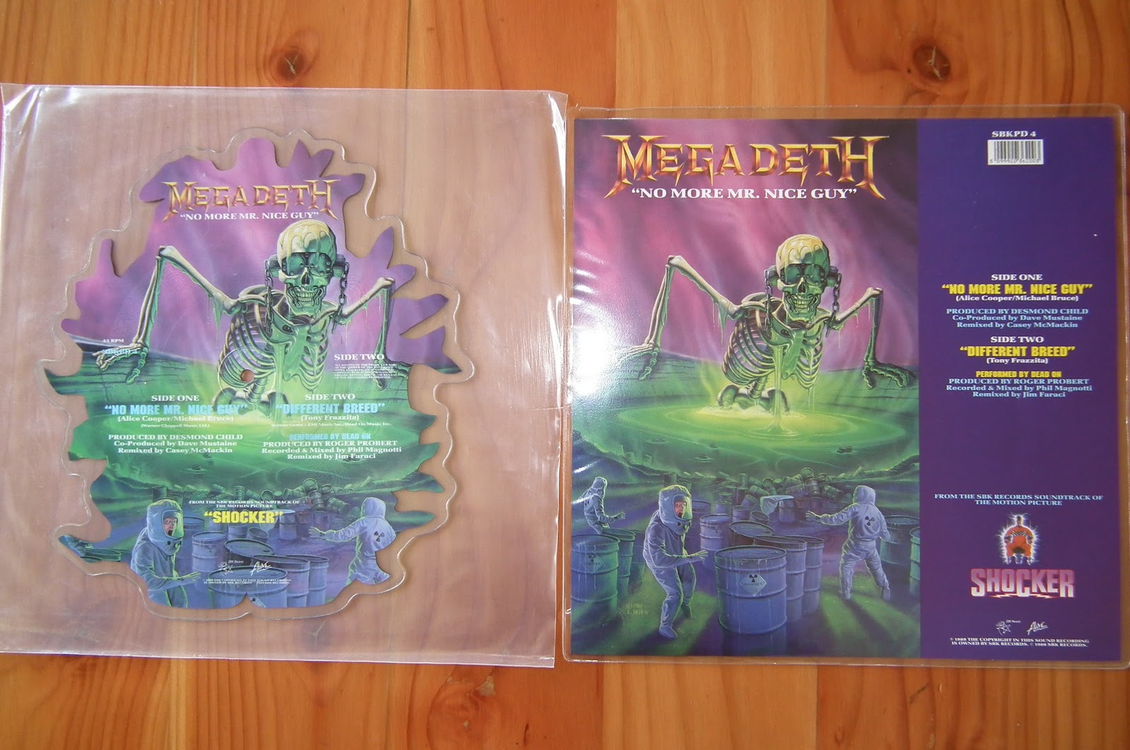 Vinilos / Vinyl: MEGADETH - (Shape Disc) No More Mr. Nice Guy 7"