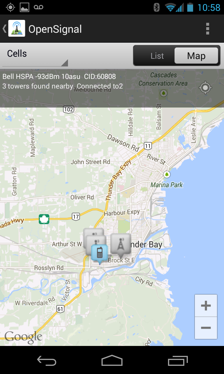 OpenSignal - Watching your cell coverage