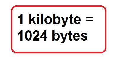 CUANTO: cuanto equivale un kilobyte