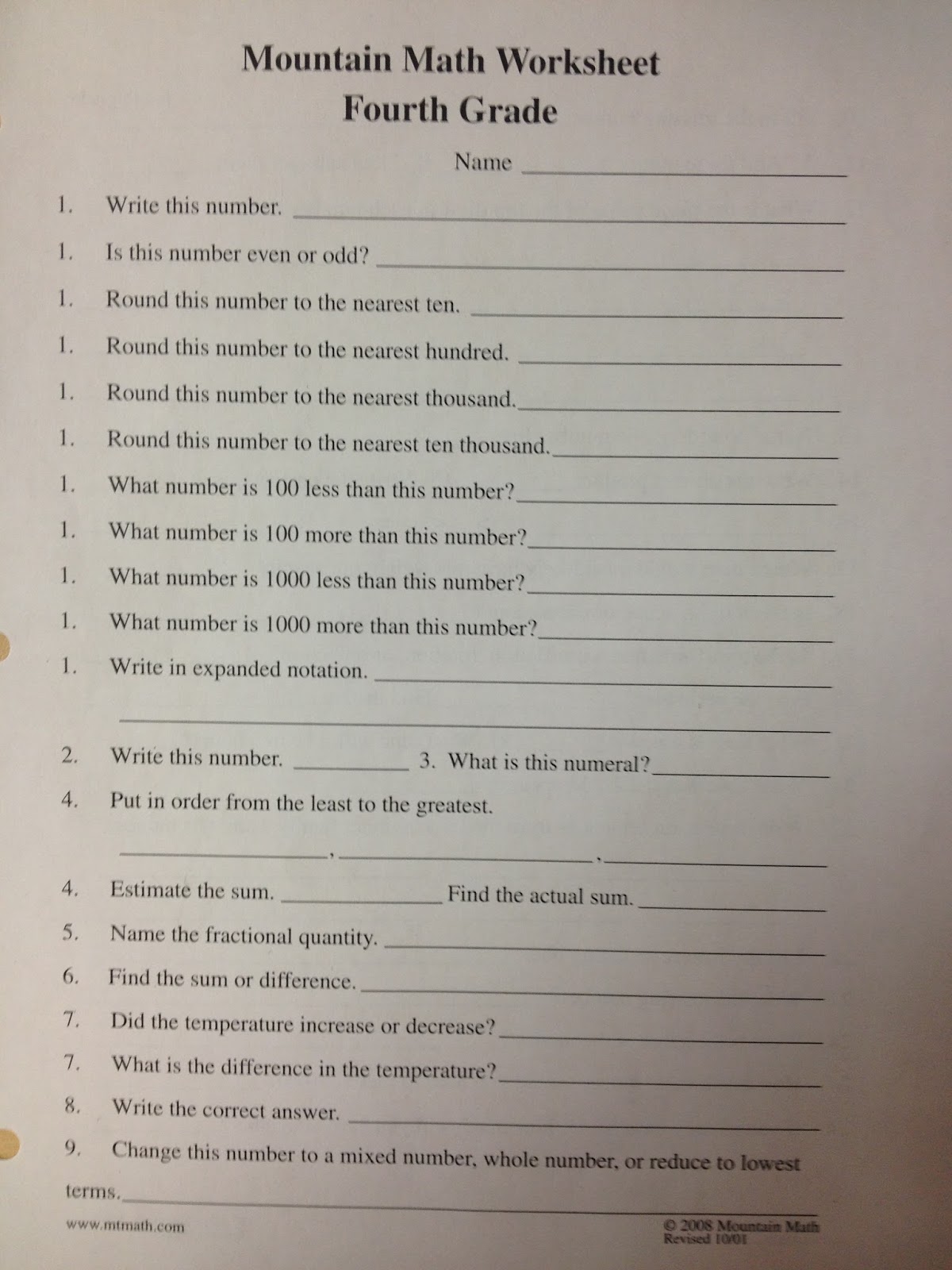 Pollack's Paradise: Mountain Math
