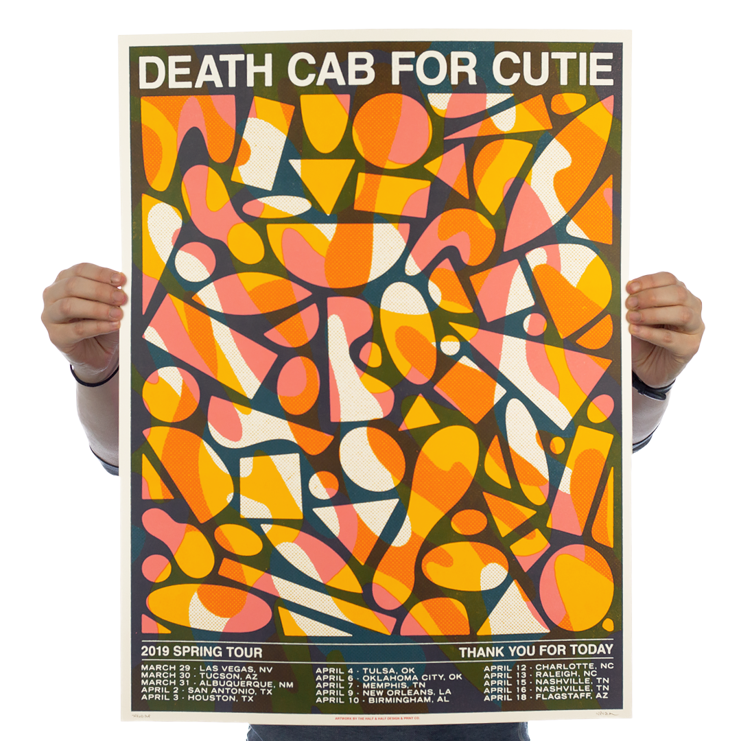 INSIDE THE ROCK POSTER FRAME BLOG: The Half and Half Death Cab For ...
