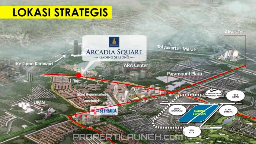 Pre-launching Ruko Arcadia Square Gading Serpong Harga Rp. 3.5 Milyaran