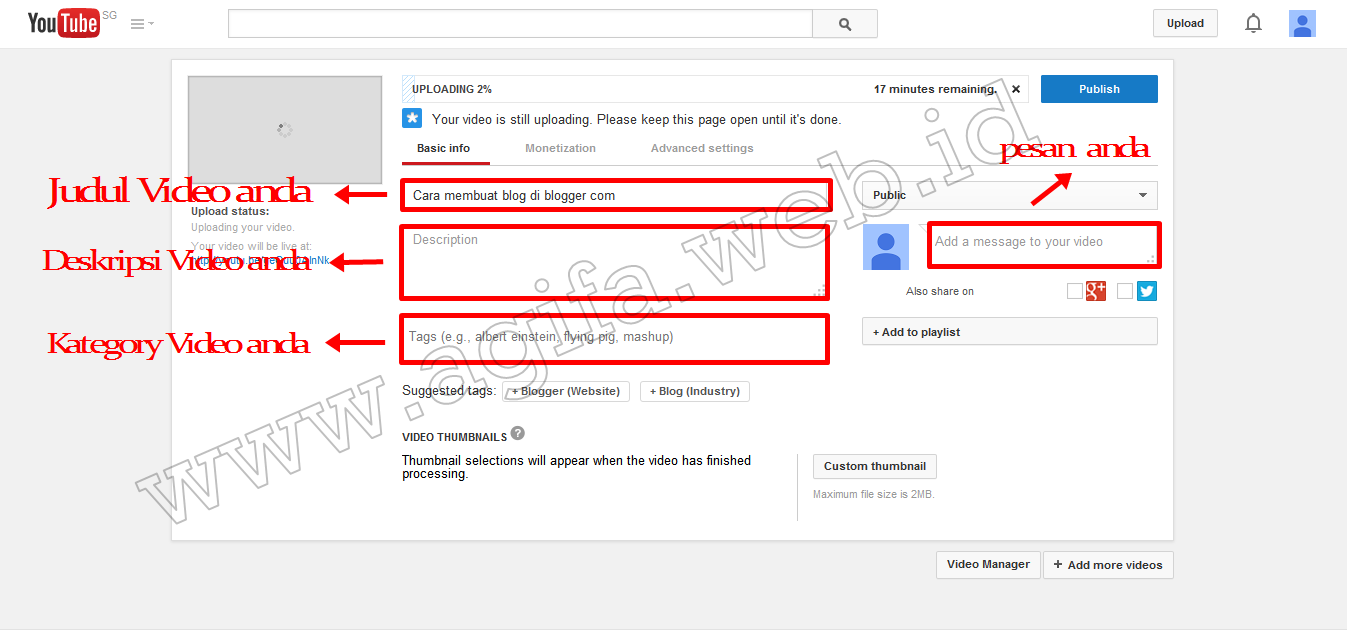 Cara Upload Video Di Youtube Dengan Mudah - kudetinfo