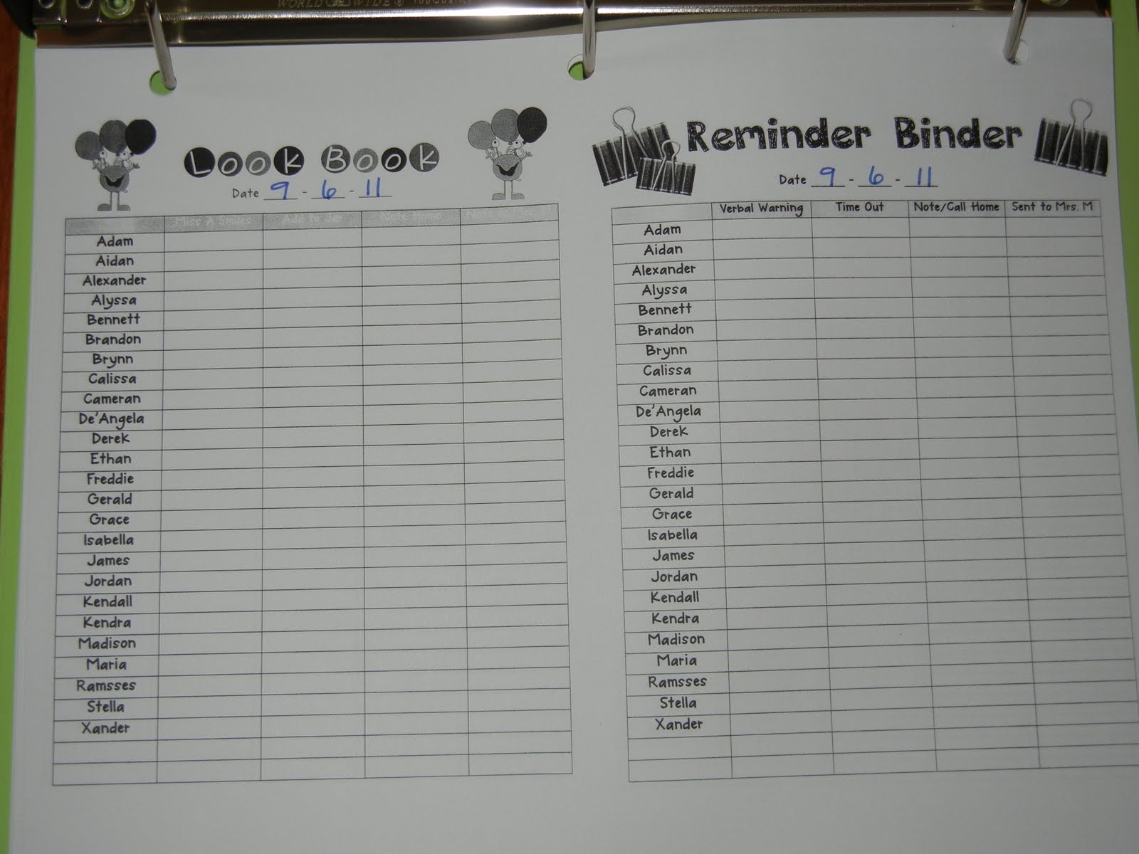 Two Can Do It: Look Book & Reminder Binder