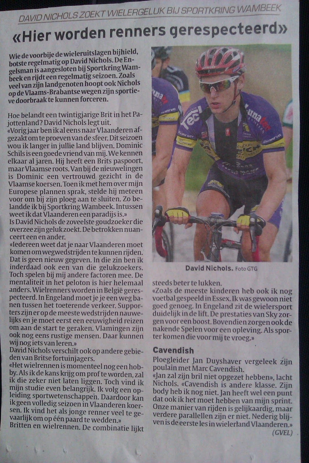 Dave Nichols Racing Blog