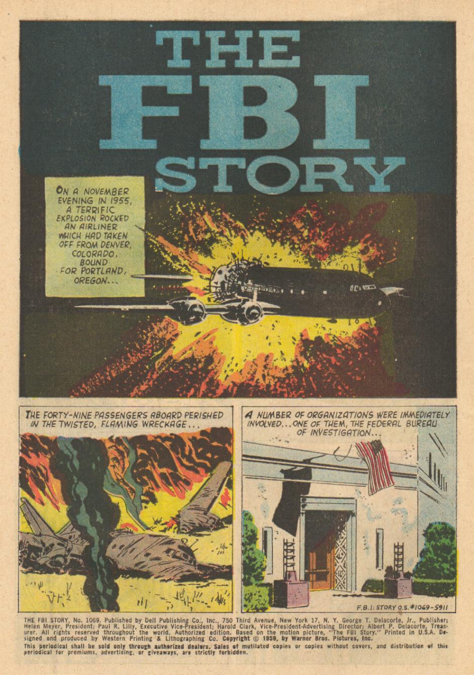 The ALEX TOTH archives: TOTH - FOUR COLOR COMICS 1069 The FBI Story ...