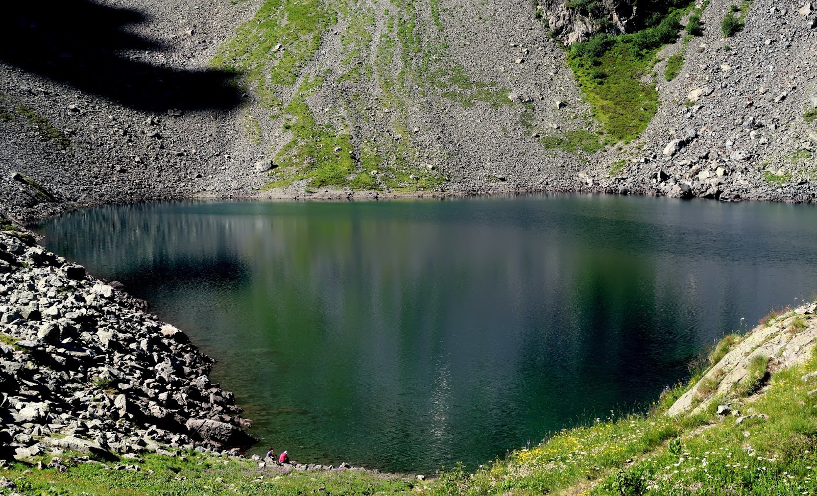 trekking de bernard: Massif du Ferrouillet : lac de Crop, lac Bleu