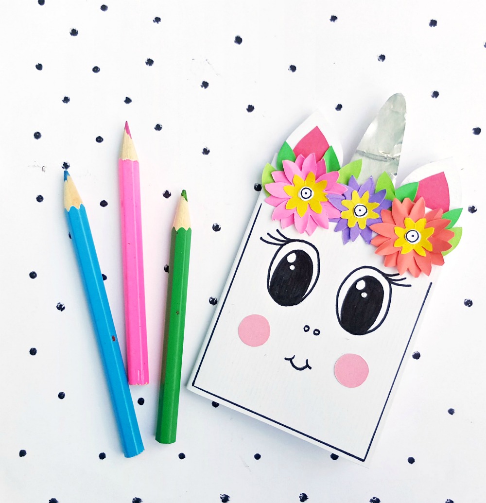 Easy DIY Unicorn Notebook Back to School Craft