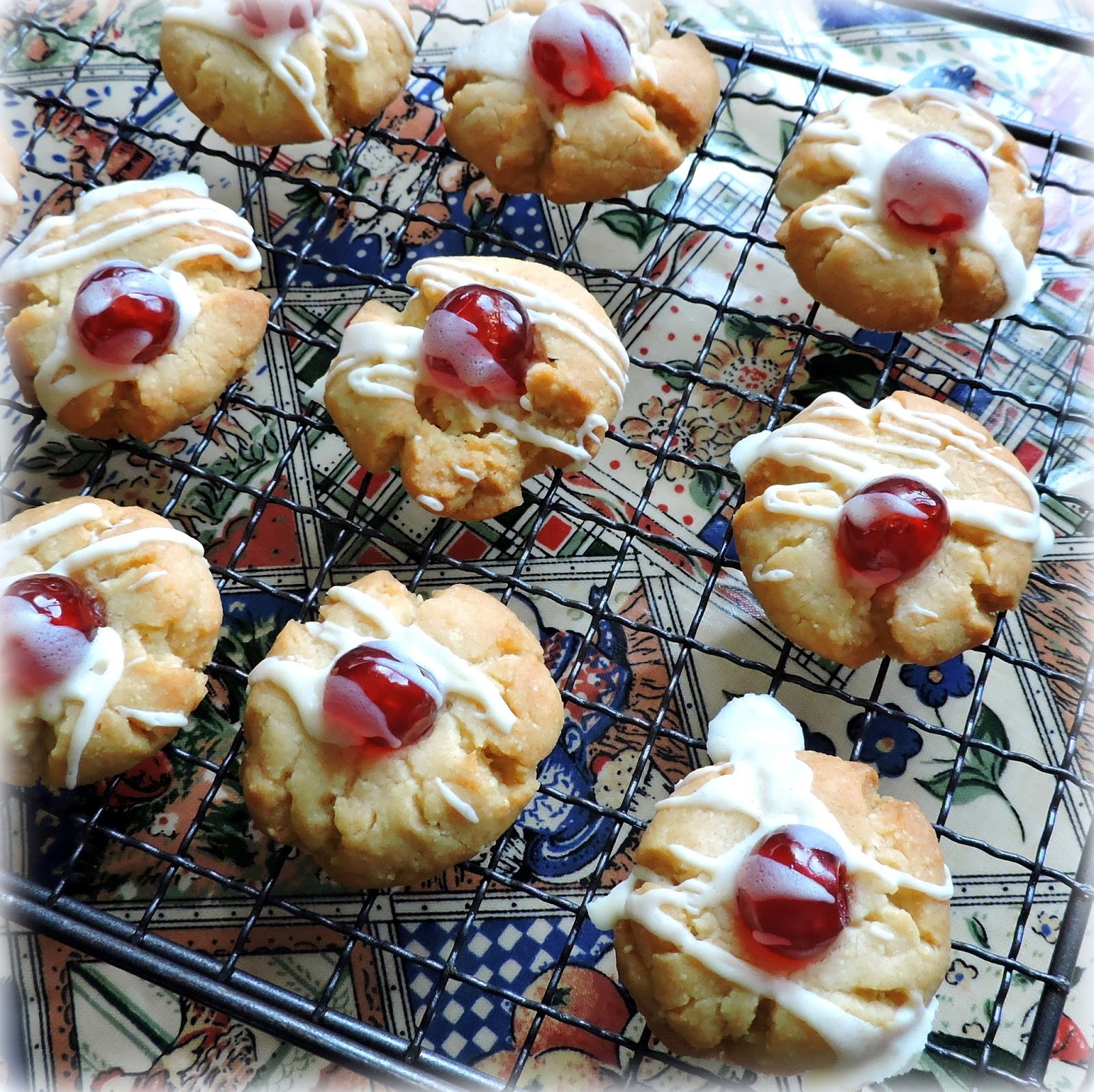 Cherry Almond Cookies | The English Kitchen
