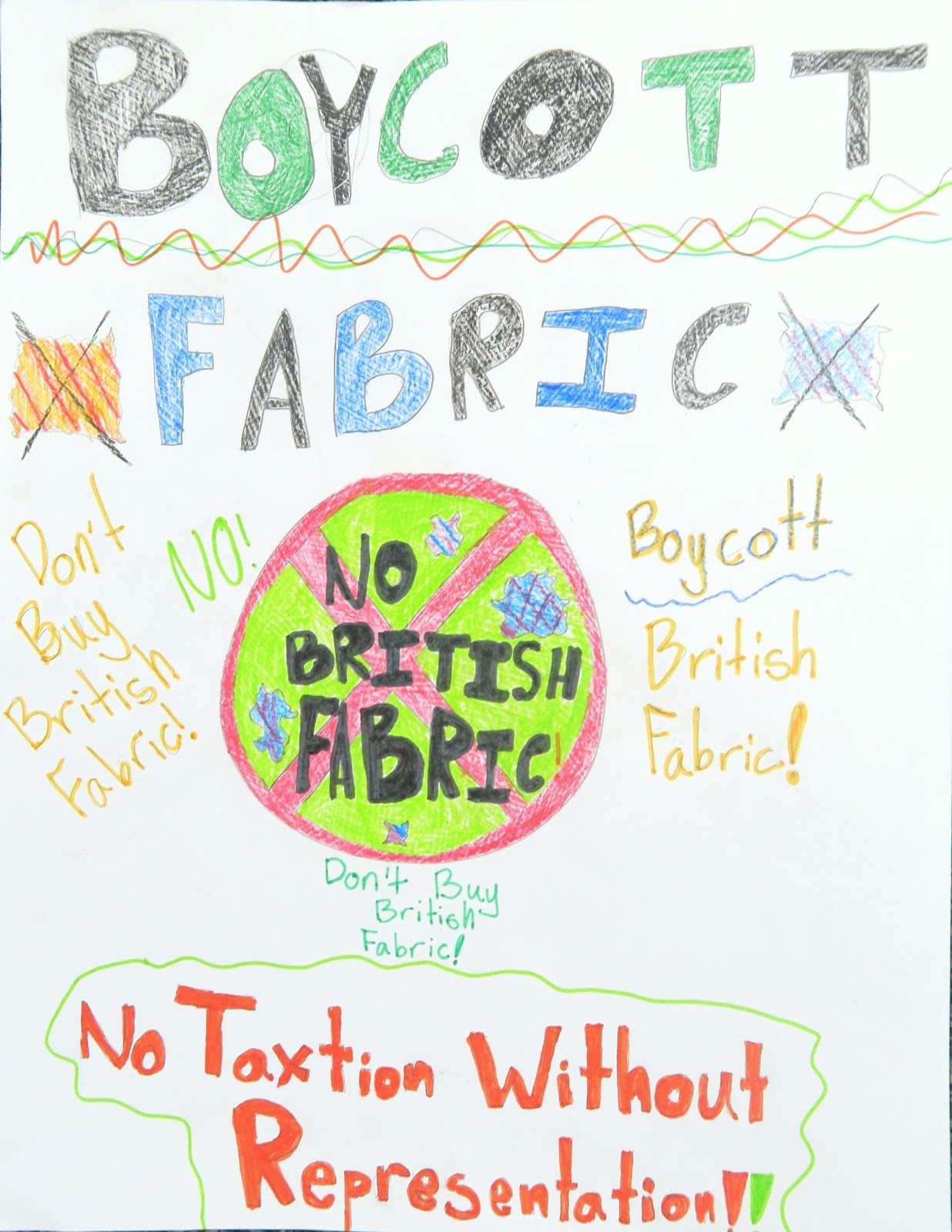 Cindy deRosier: My Creative Life: Colonial Boycott Posters