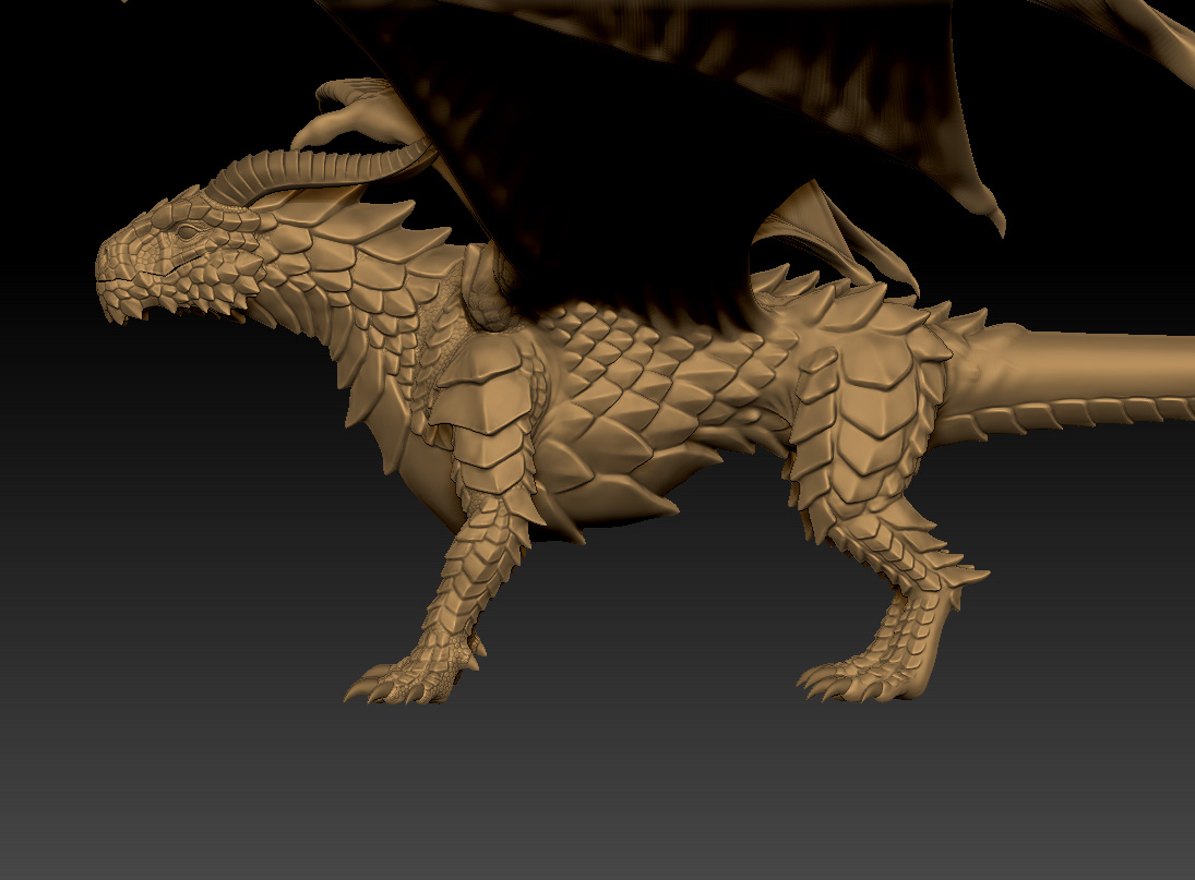 Dragon leg scales