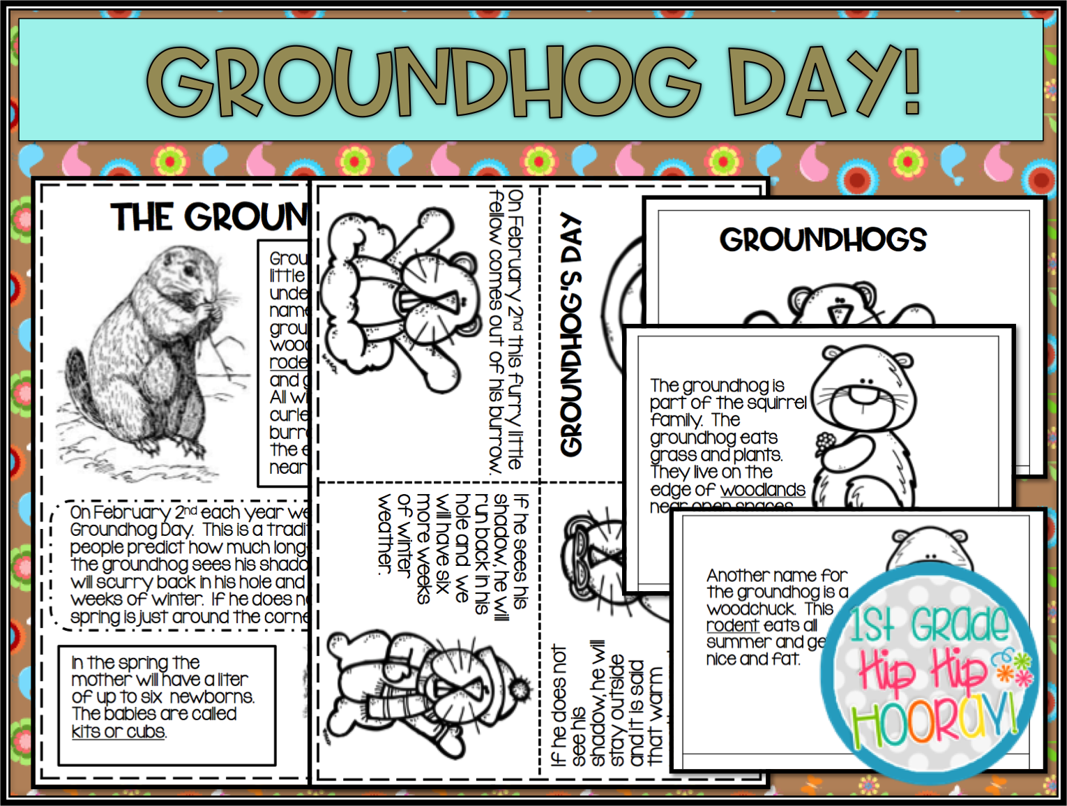 1st Grade Hip Hip Hooray!: Groundhog Day and Shadows...Making predictions!