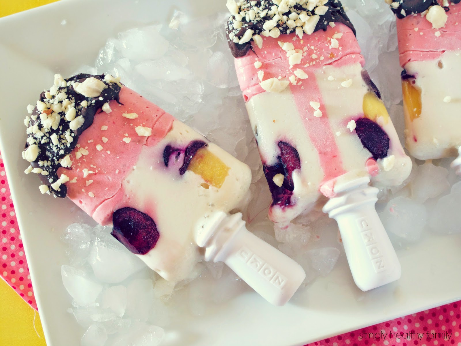 Healthy Blog: Banana Split Popsicles {sugar free & healthy}