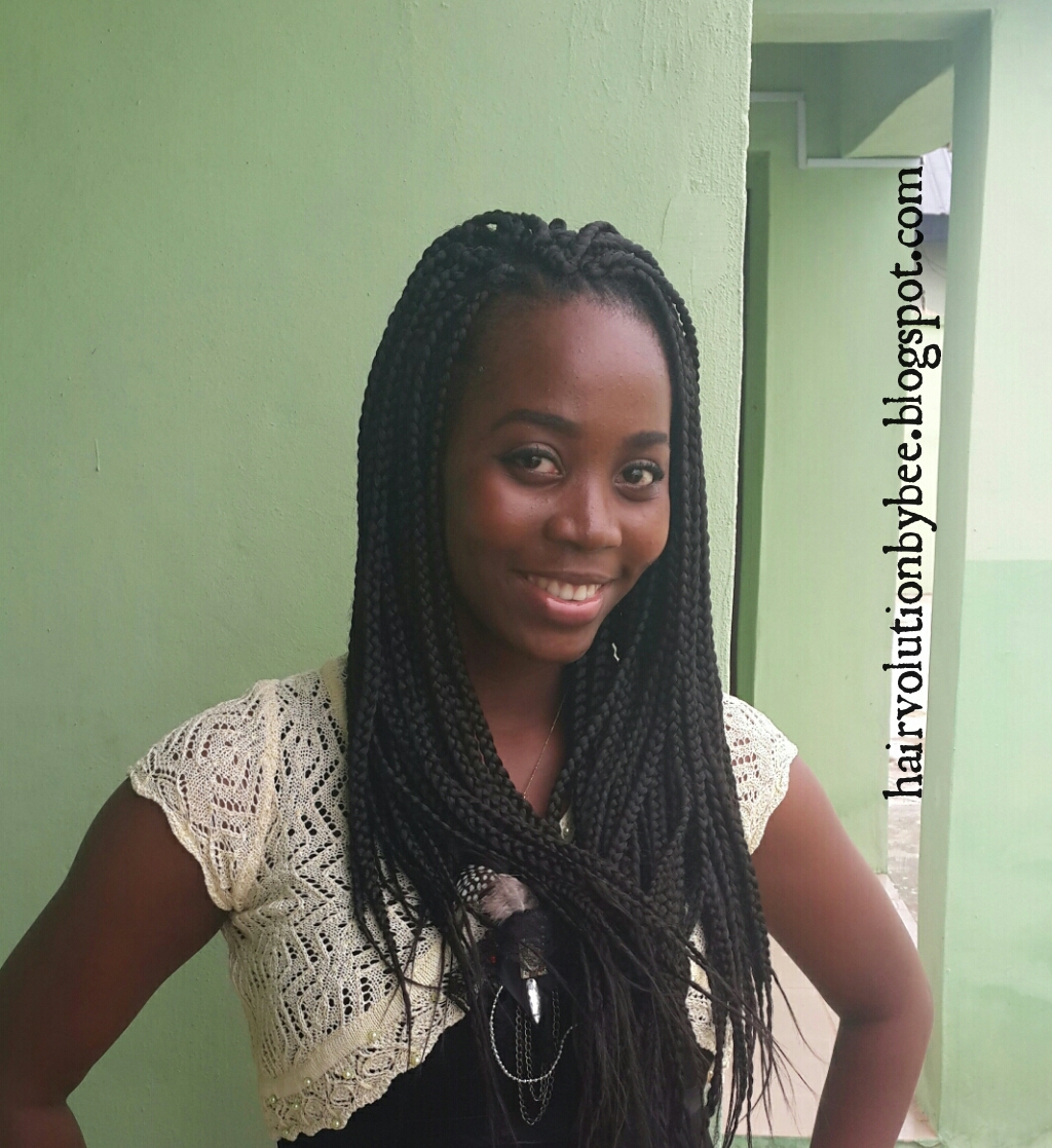 Hairvolution By Bee: Crochet box braids: 13 weeks post relaxer touch up