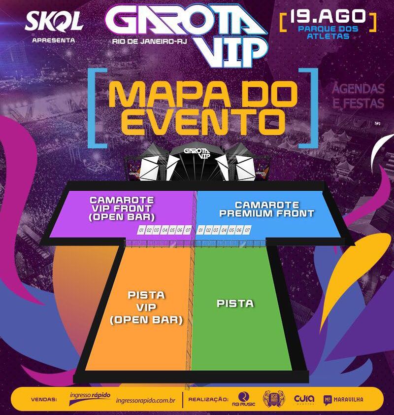GAROTA VIP RIO DE JANEIRO - RJ 2017 DIA 19 DE AGOSTO | Agendas e Festas