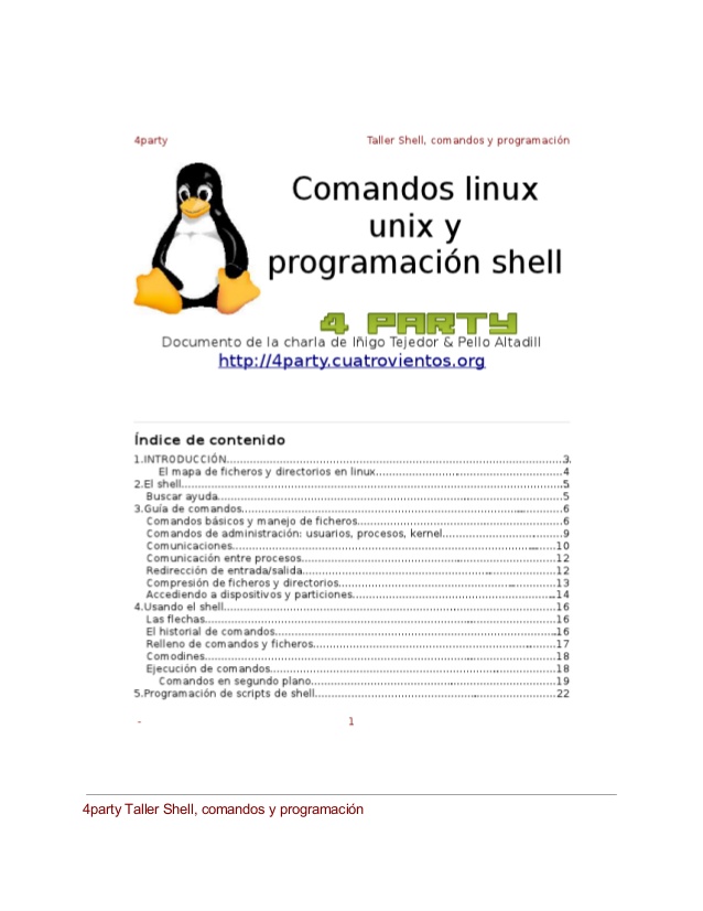 Comandos Linux Unix y Programación Shell - Iñigo Tejedor & Pello ...