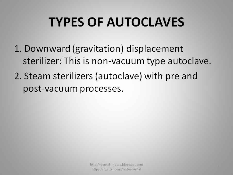 Dental Notes: Autoclave NOTES
