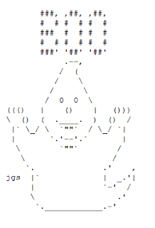 Halloween ASCII Art: Ghosts