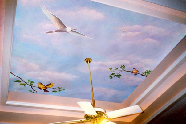 Jasa Pembuatan Mural Lukis Motif Awan Dinding Dan Plafon - Jasa ...