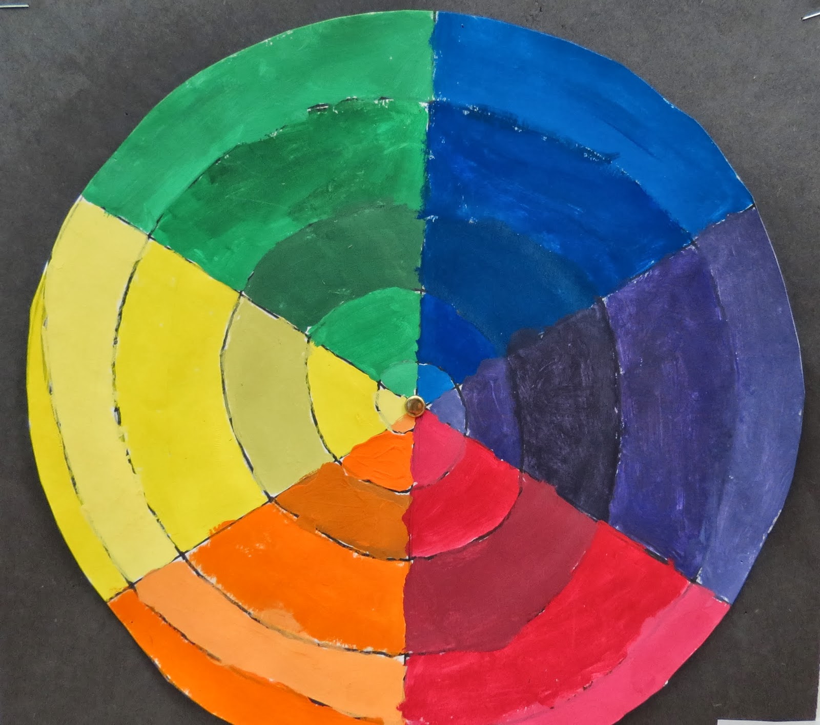 Art Room Blog: 5th grade color wheels...... and Value changes!