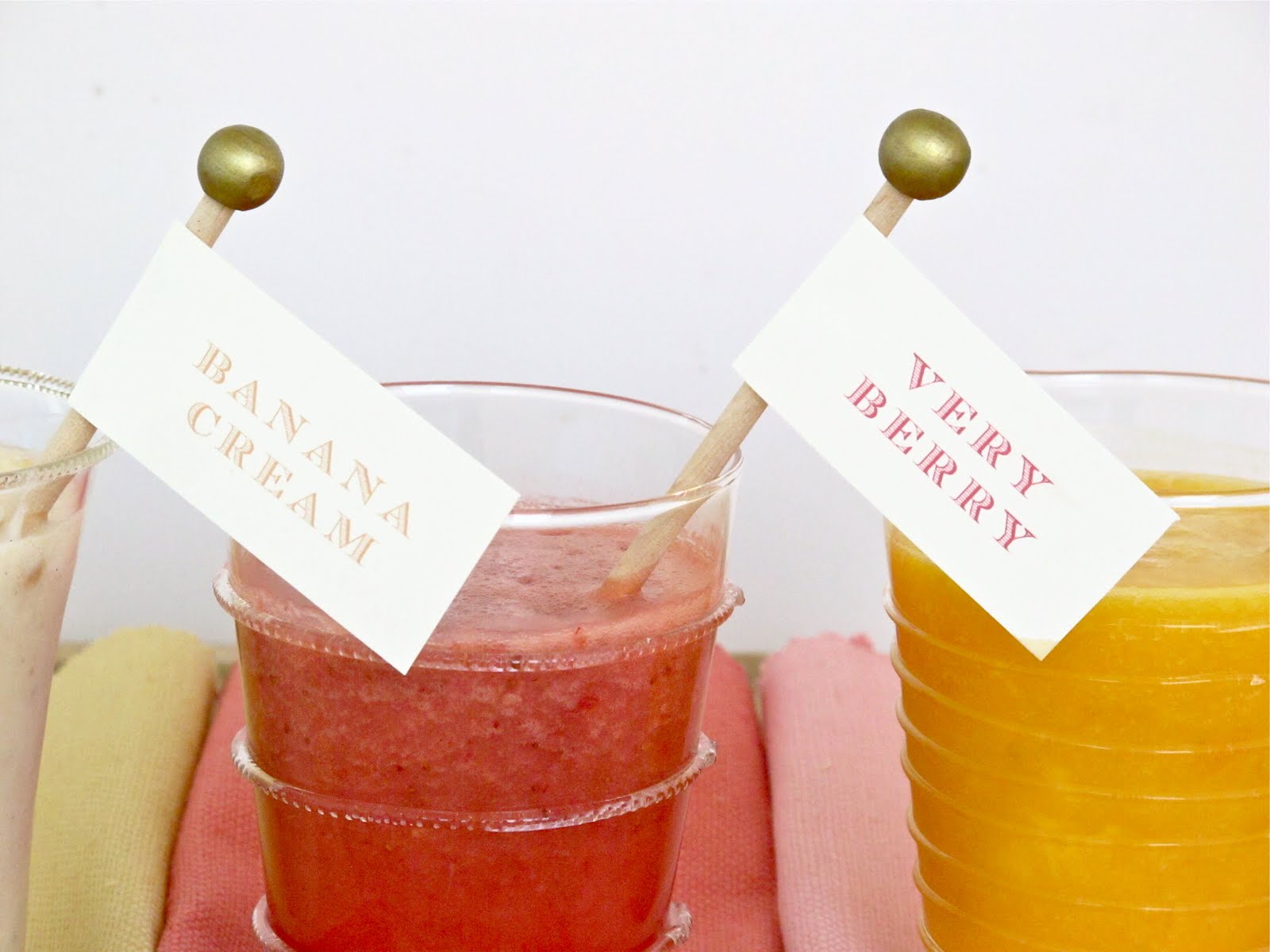 Free Printables for Smoothies | Shower Brunch Decorating & Menu Ideas ...