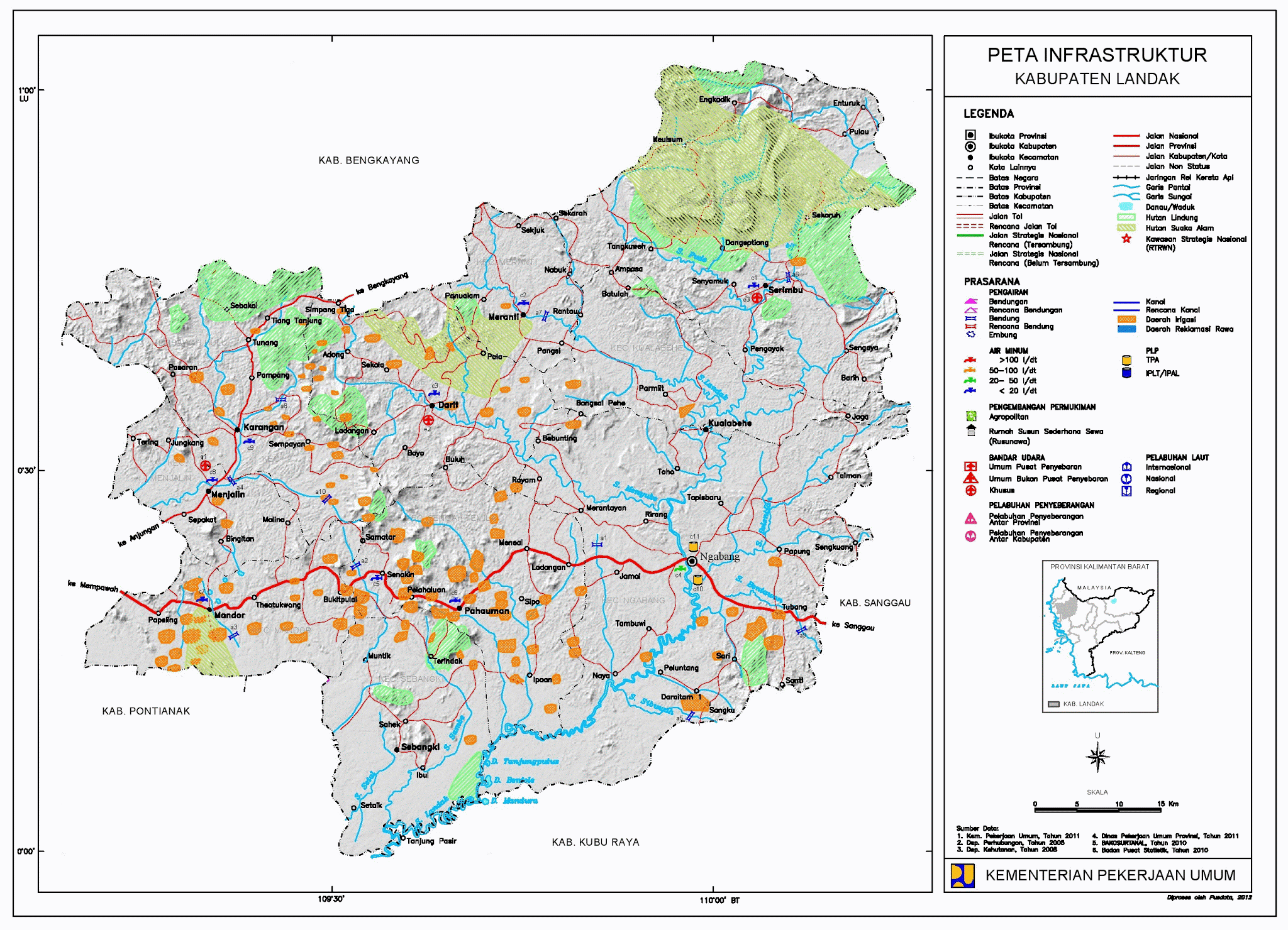 Peta Kabupaten Landak