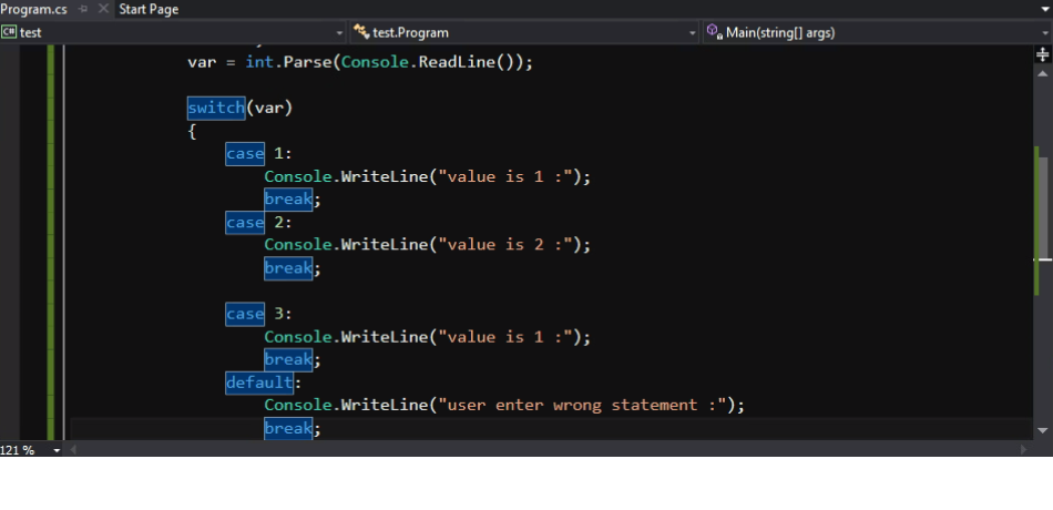 CSharp Tutorial part 6 Switch statements