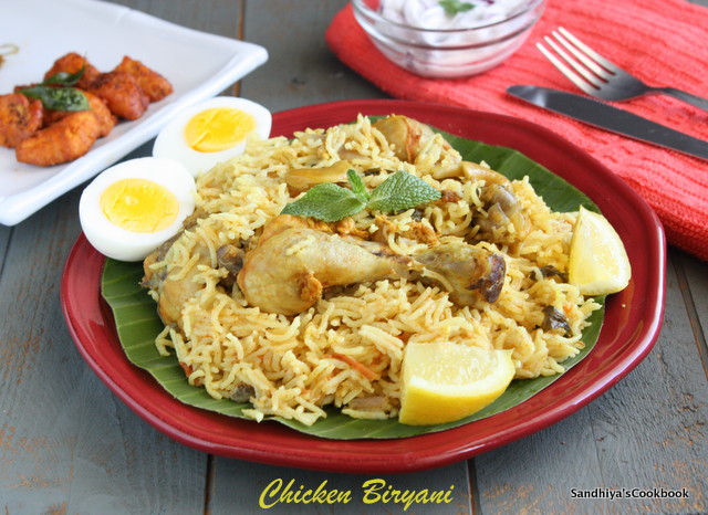 Sandhiya's Cookbook: Chicken Biryani in pressure cooker | Chicken ...